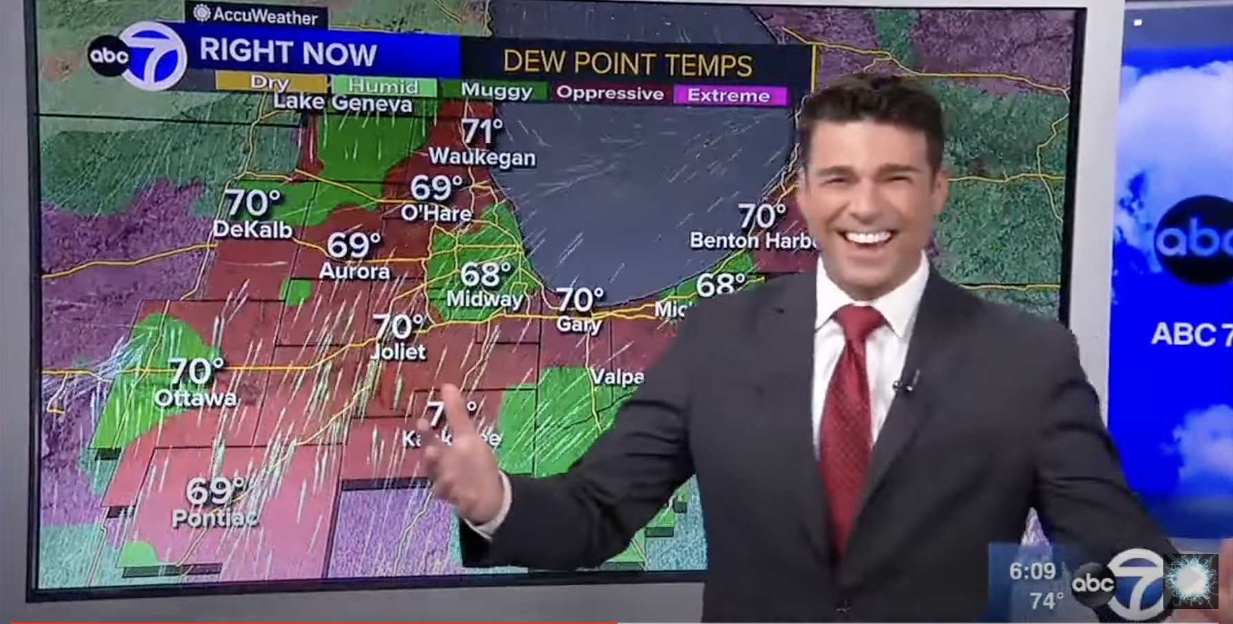 Weatherman discovers his map is a a touchscreen and loses it - Upworthy