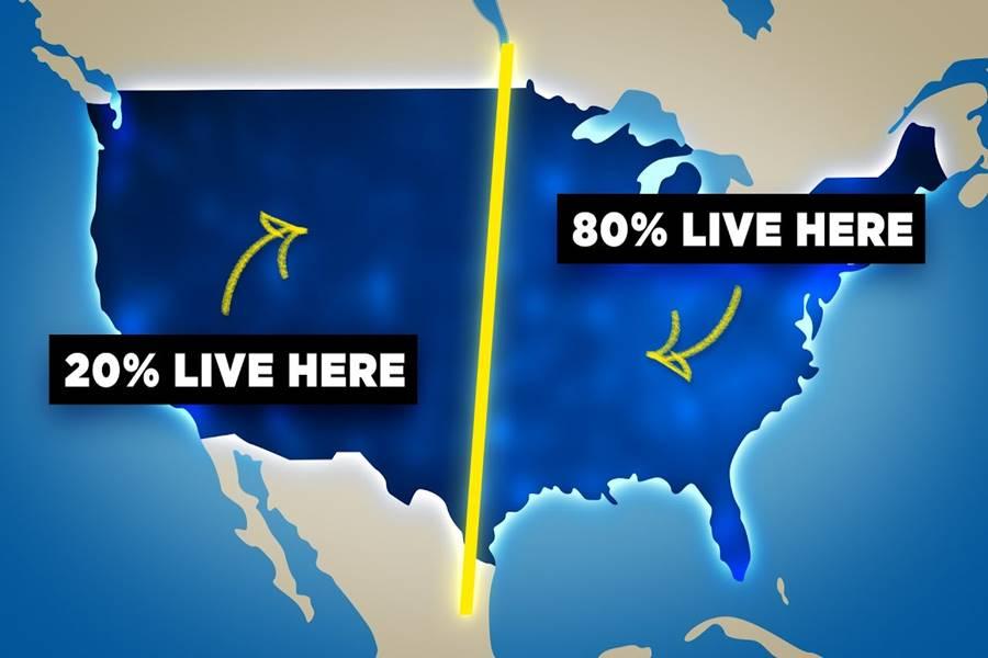 Video explains US population density - Upworthy