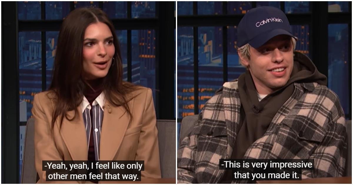 Emily Ratajkowski explains why women find Pete Davidson so attractive ...