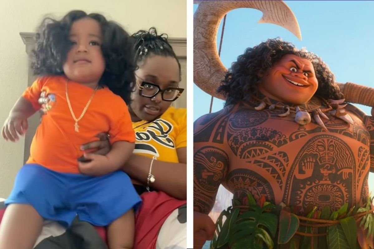 Baby born with incredibly luscious locks looks like an adorable mini ...