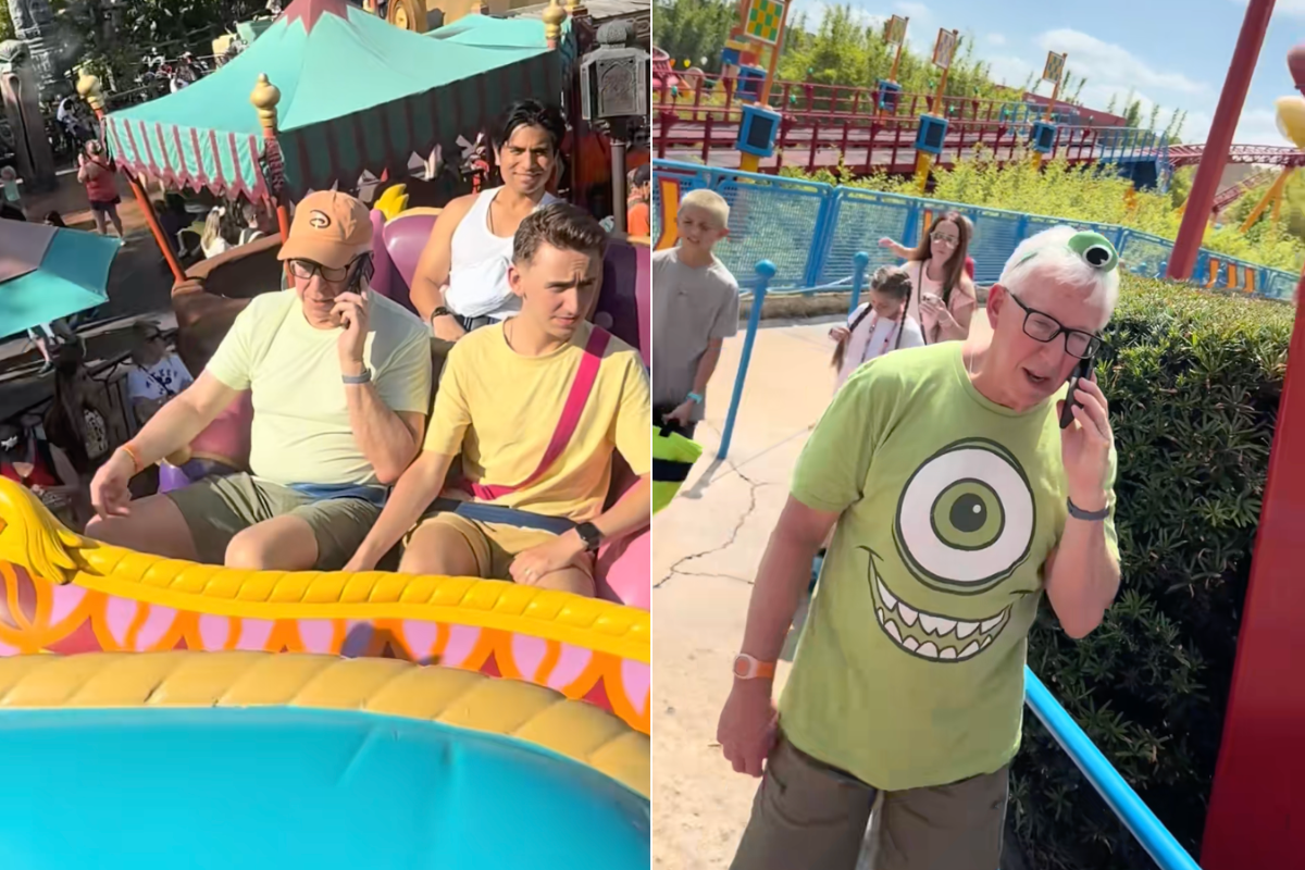 Dad handles 'work emergency' at Disney World and earns viral respect ...
