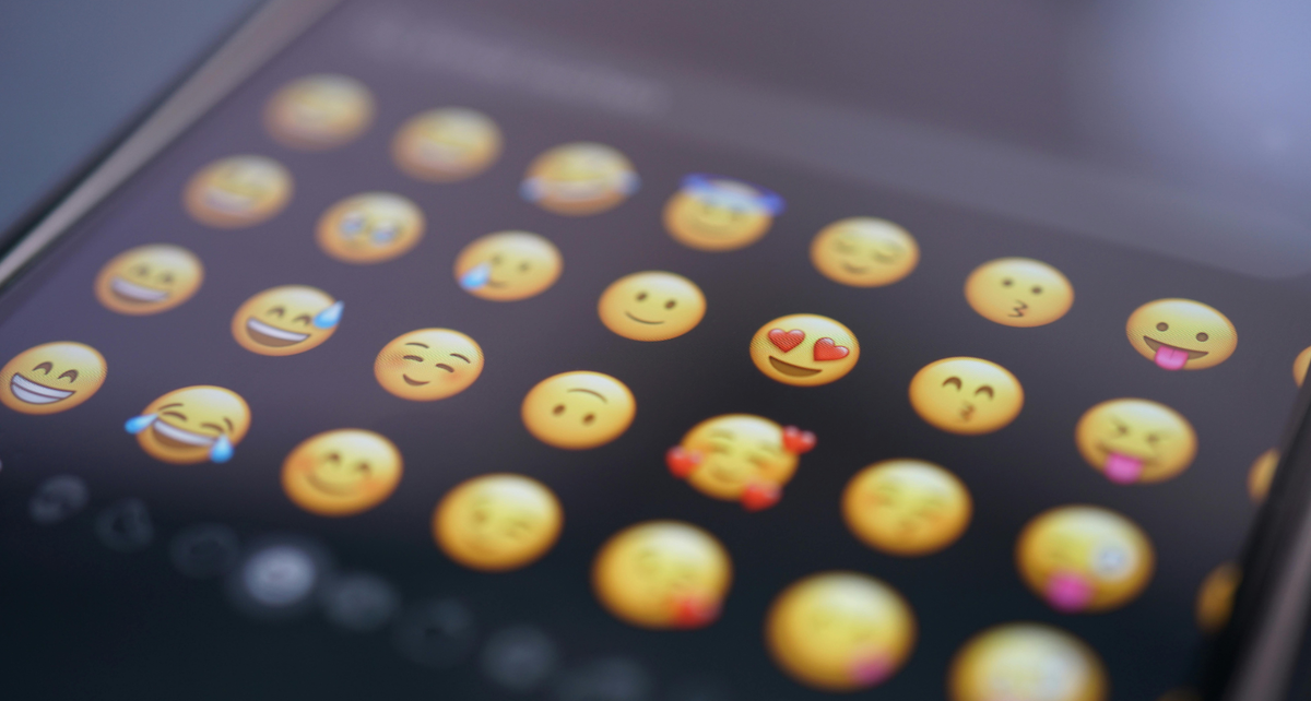 The little paper emoji on your phone has words on it and people are ...